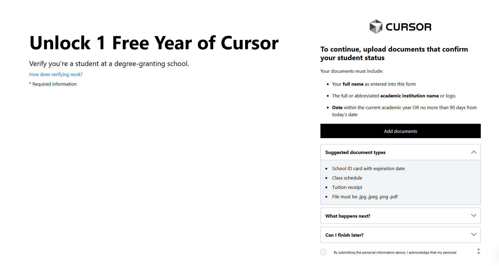 Get 1 Year Free Cursor AI Pro Subscription - Programming Hero Blog