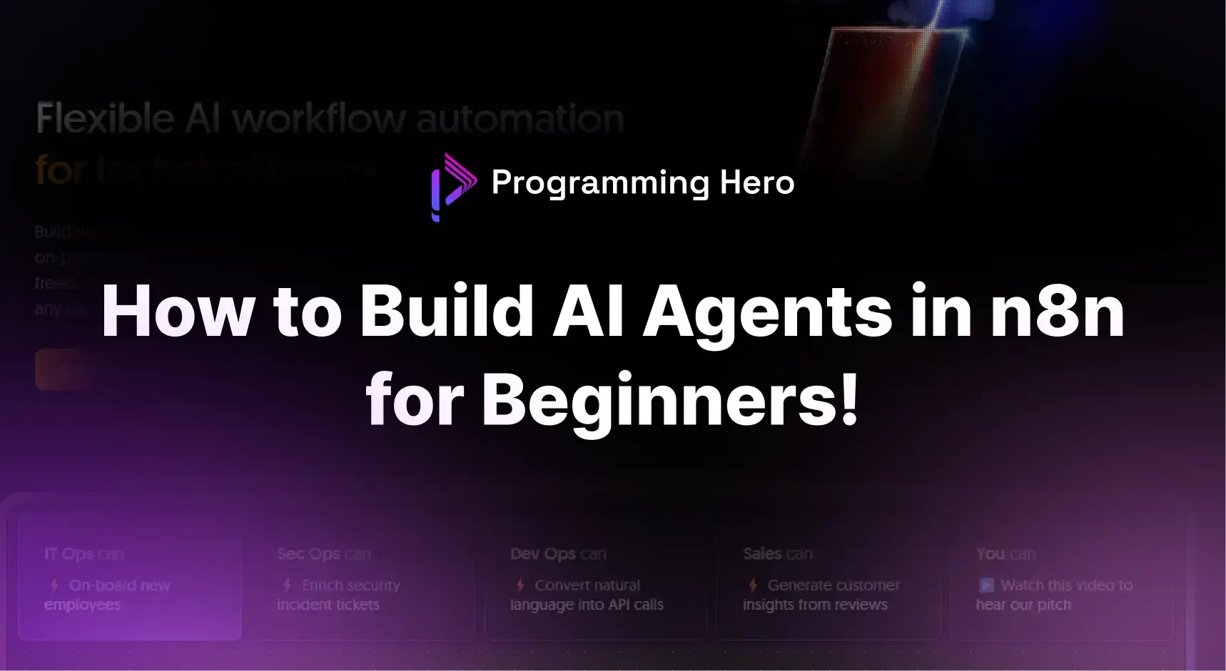 How to Build AI Agents in n8n for Beginners! - Programming Hero Blog